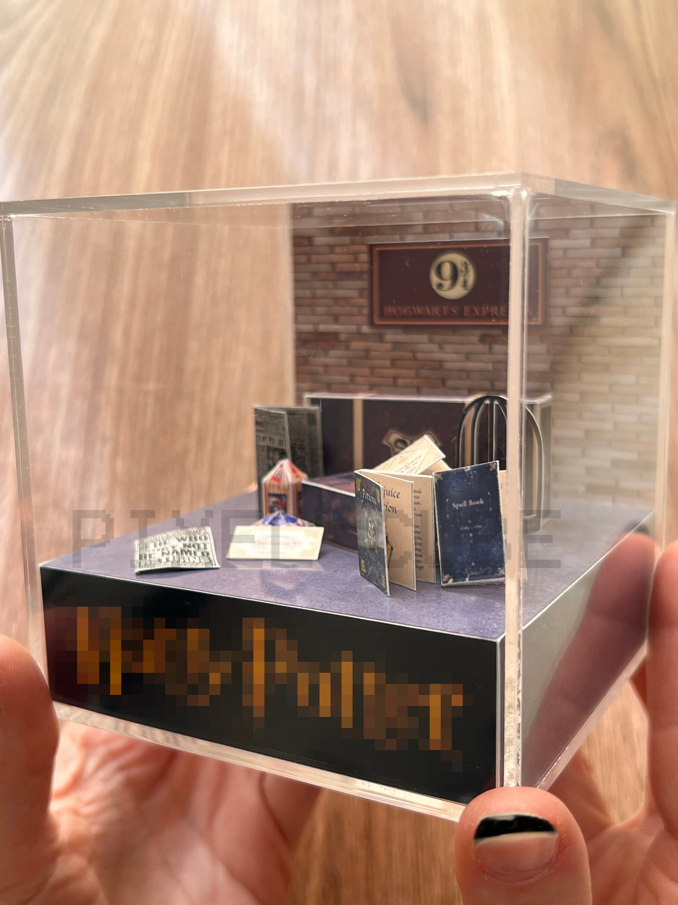 H.P Magic Wizard Diorama DIY Diorama Cube Template 9 3/4 Cube Digital ...
