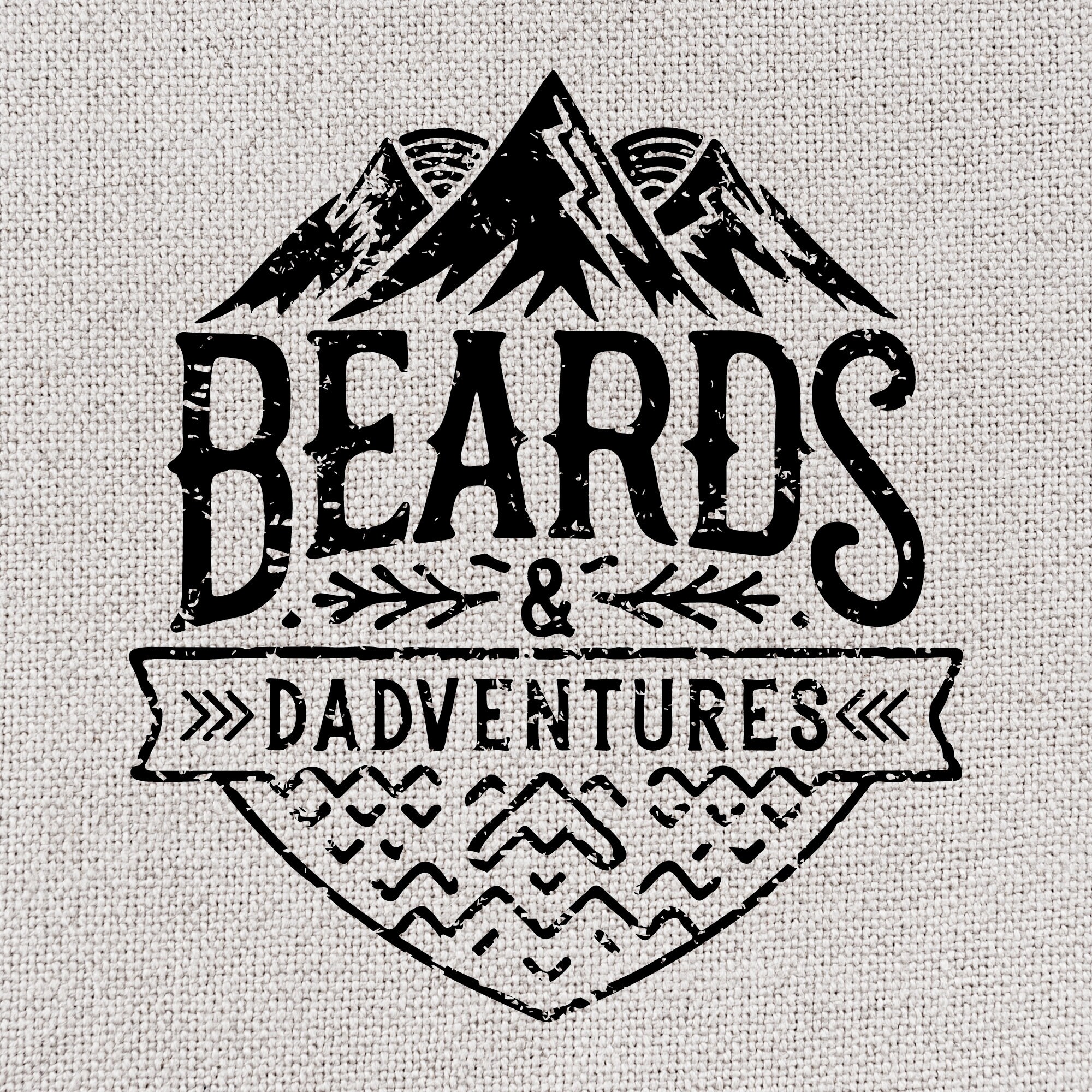 Beards & Dadventures Hiking SVG: Celebrate Dad's Outdoor Adventures ...