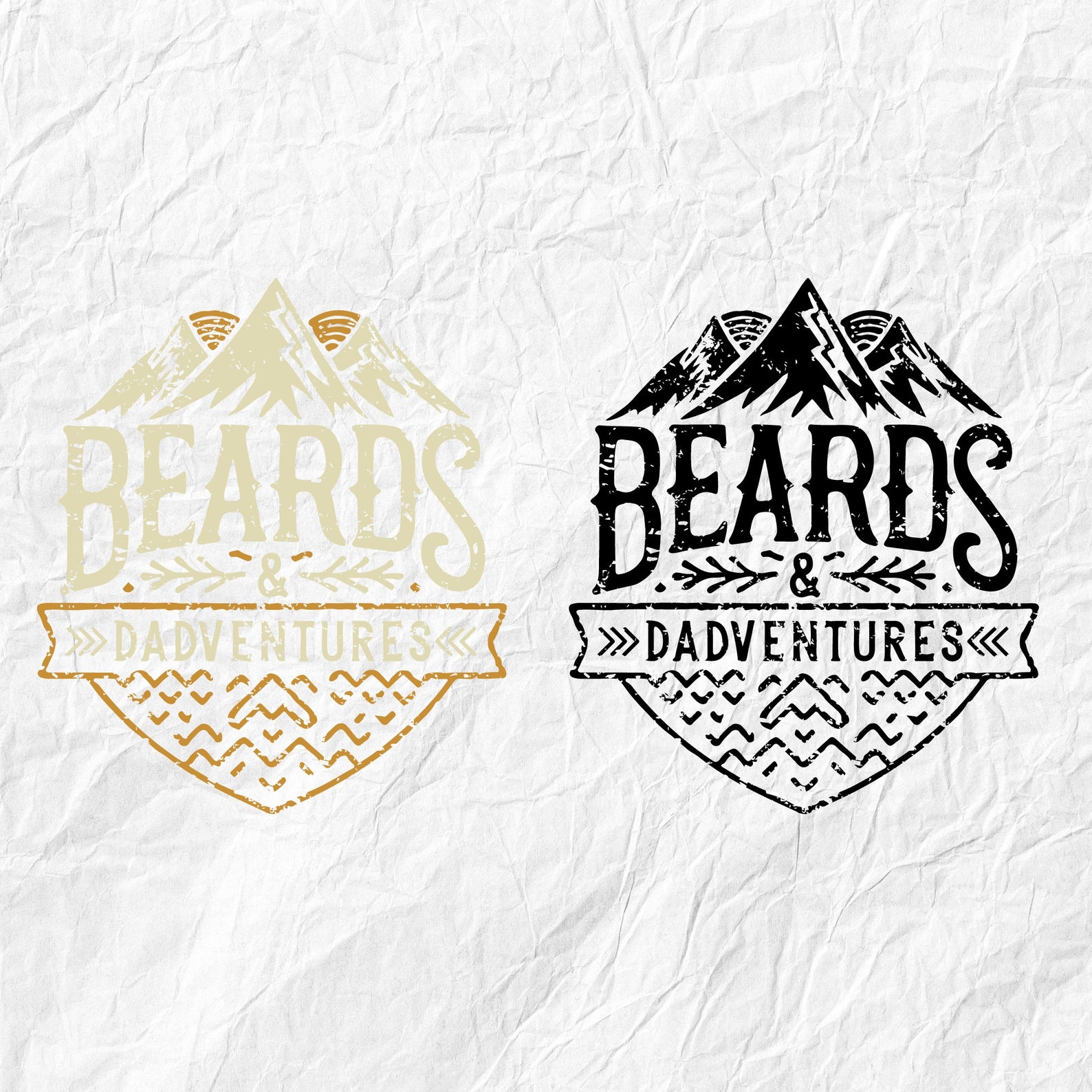 Beards & Dadventures Hiking SVG: Celebrate Dad's Outdoor Adventures ...
