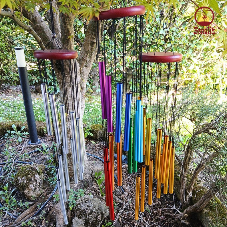 Boho Wind Chime Set of 3 | Calming Wind Chime for Porch & Patio Decor ...