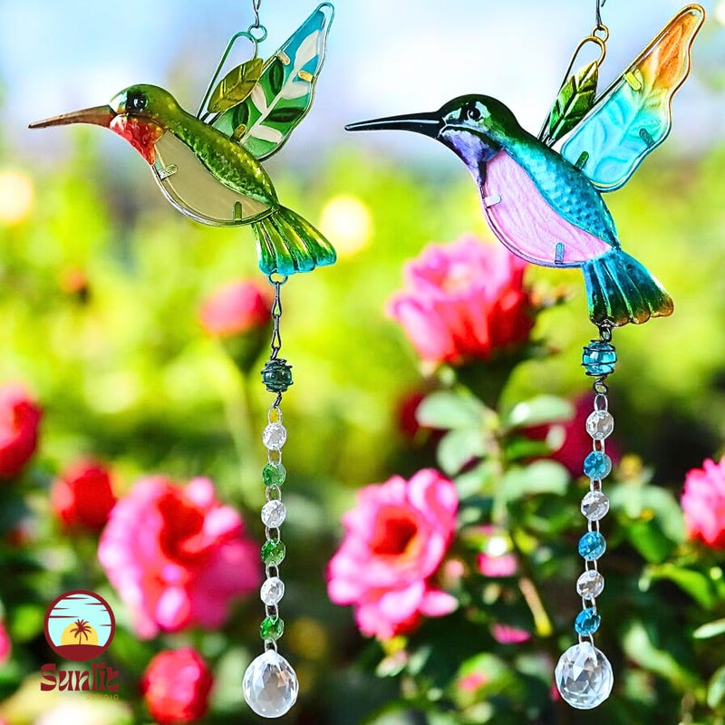 Hummingbird Crystal - Etsy