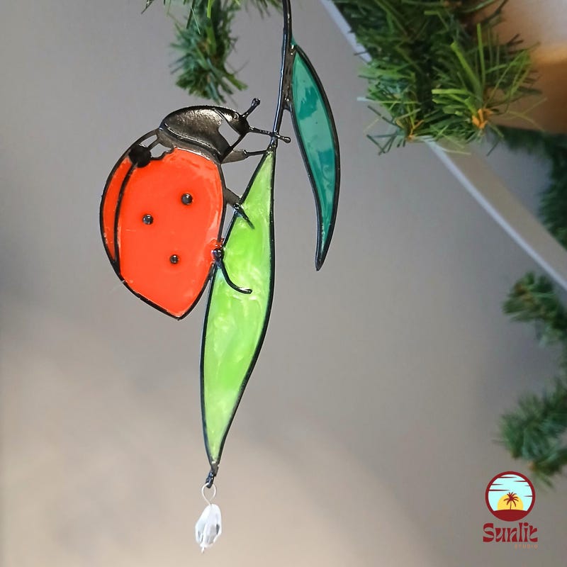 Ladybug Suncatcher - Etsy