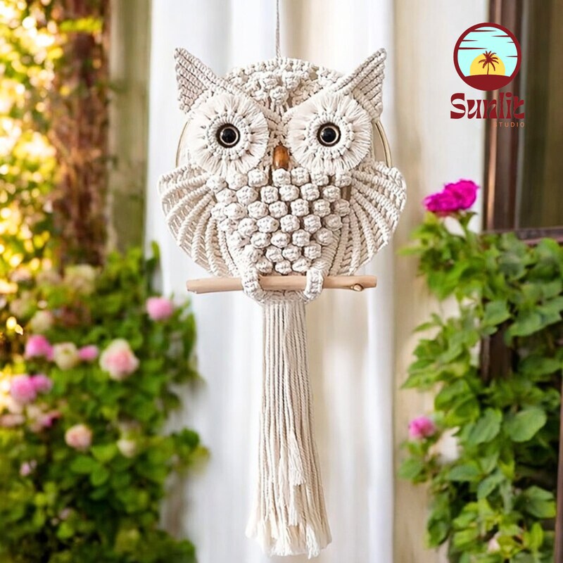 Owl Macrame Wall Hanging - Etsy