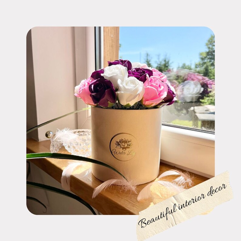 Eternal Artificial Roses Bouquet: Soap Flowers Perfect Gift for Her - Etsy