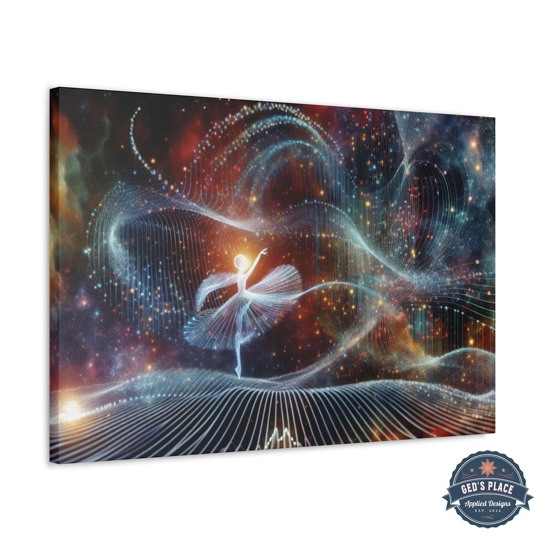 Galactic Ballet Photorealistic Nebula Canvas Wall Art Satin Canvas ...
