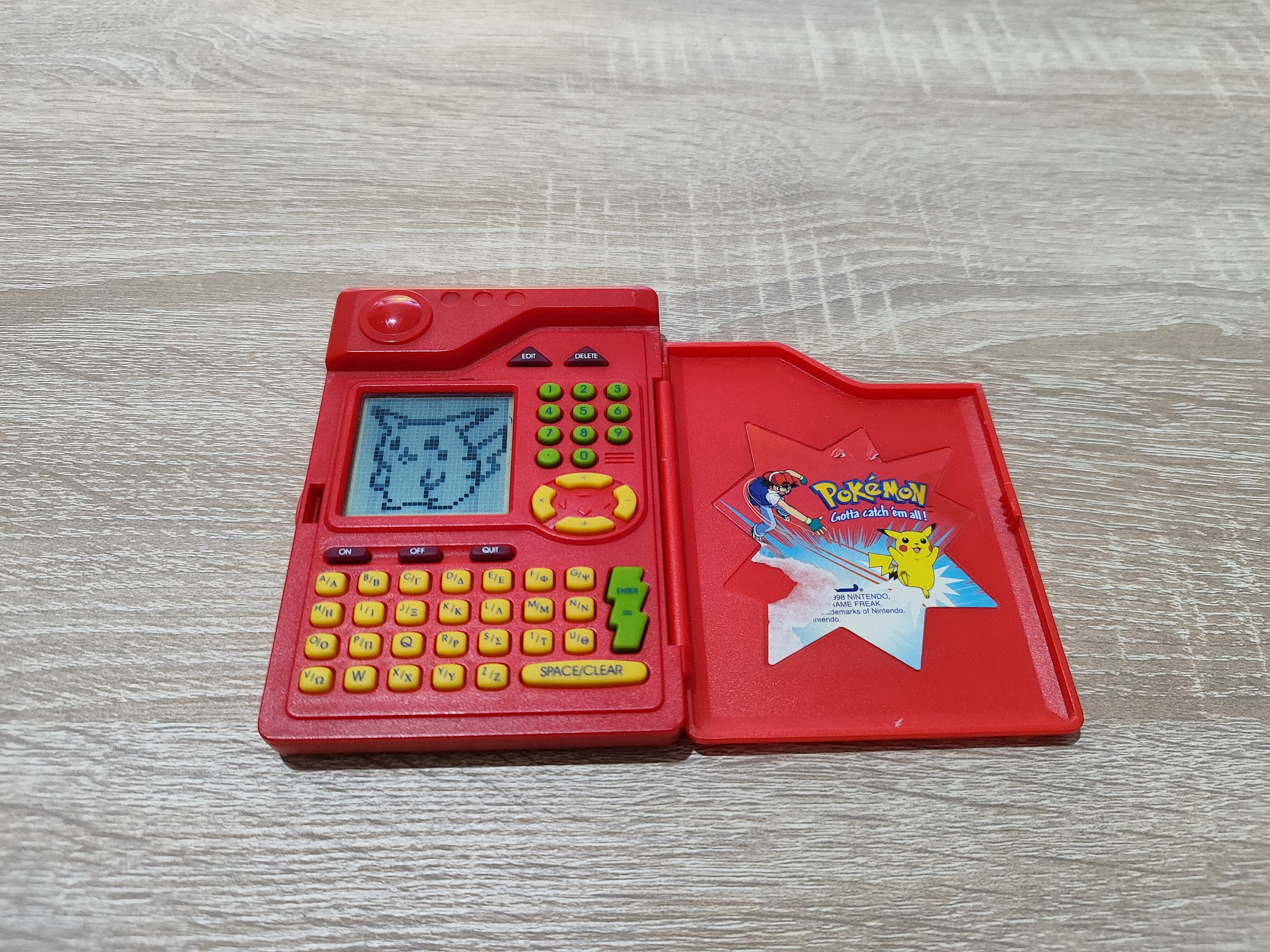 Pokemon Pokedex Hand Held Vintage Toy 1998 by Tiger Electronics working ...