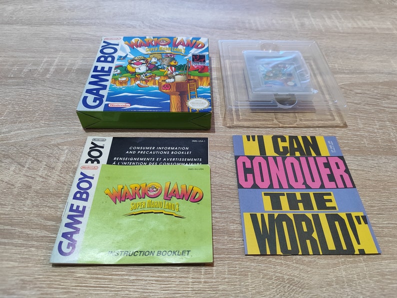 Super Mario Land 3 Wario Land Game Boy - EXCELLENT CONDITION - Etsy