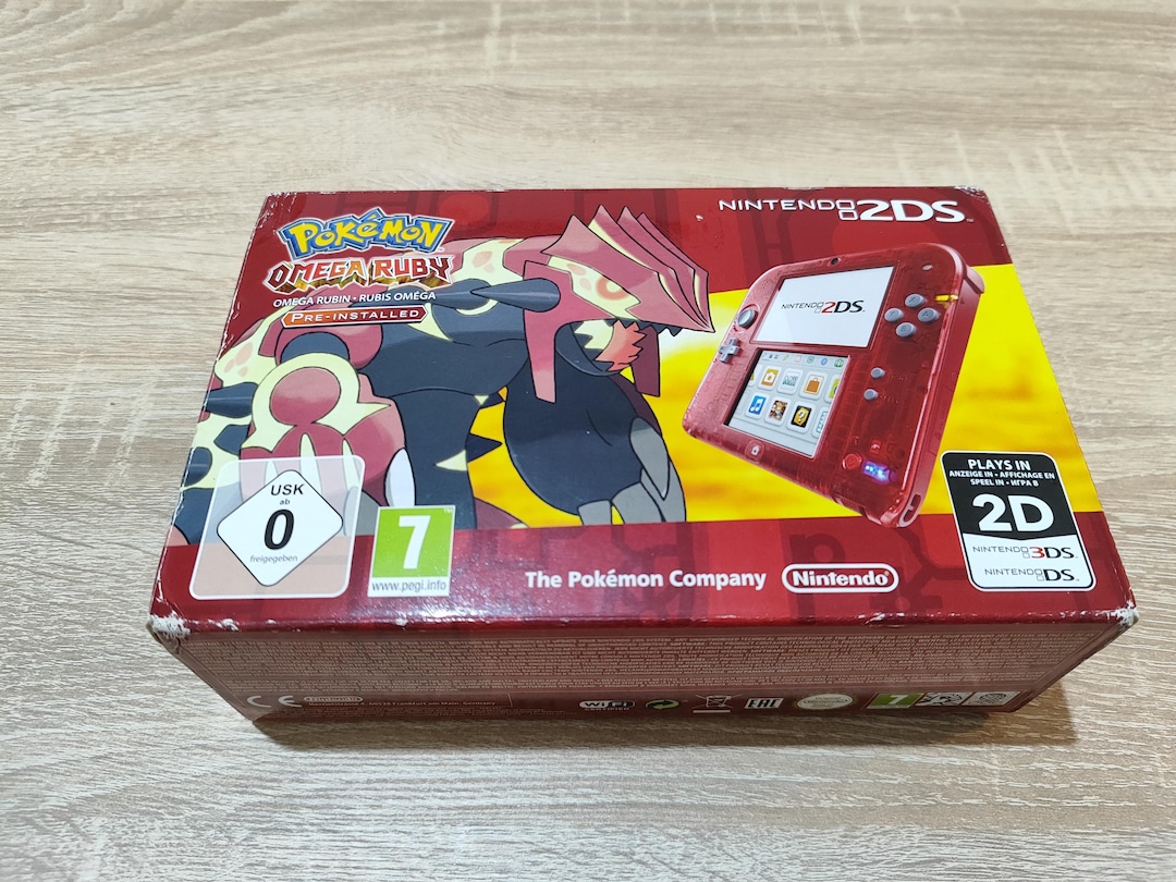 2DS Pokemon Omega Ruby Special Edition Red Console Boxed & Complete ...