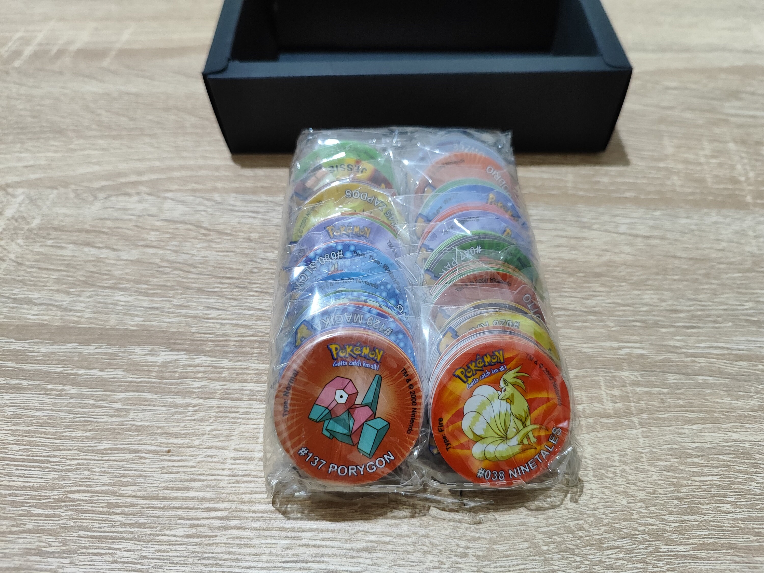 Pokemon Tazos 1/2 Generation Full Collection With 3D Black Gift Box - Etsy