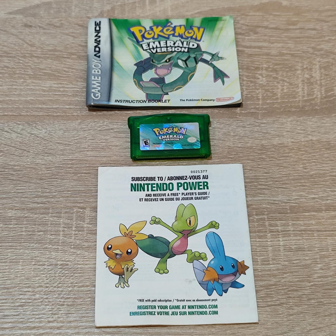 Pokemon Emerald Version – Game Boy Advance – Authentic – Manual ...