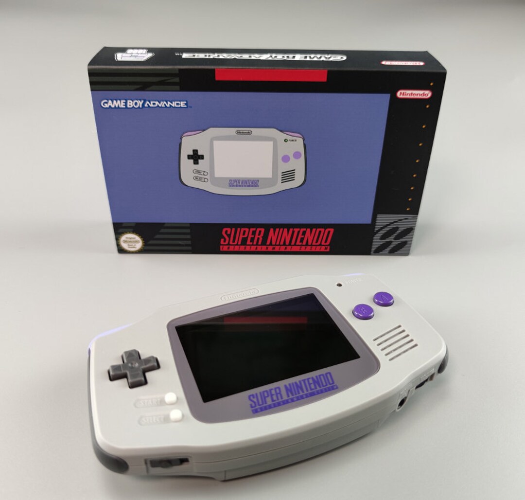 Game Boy Advance Custom Super Nintendo Edition With IPS and Collection ...