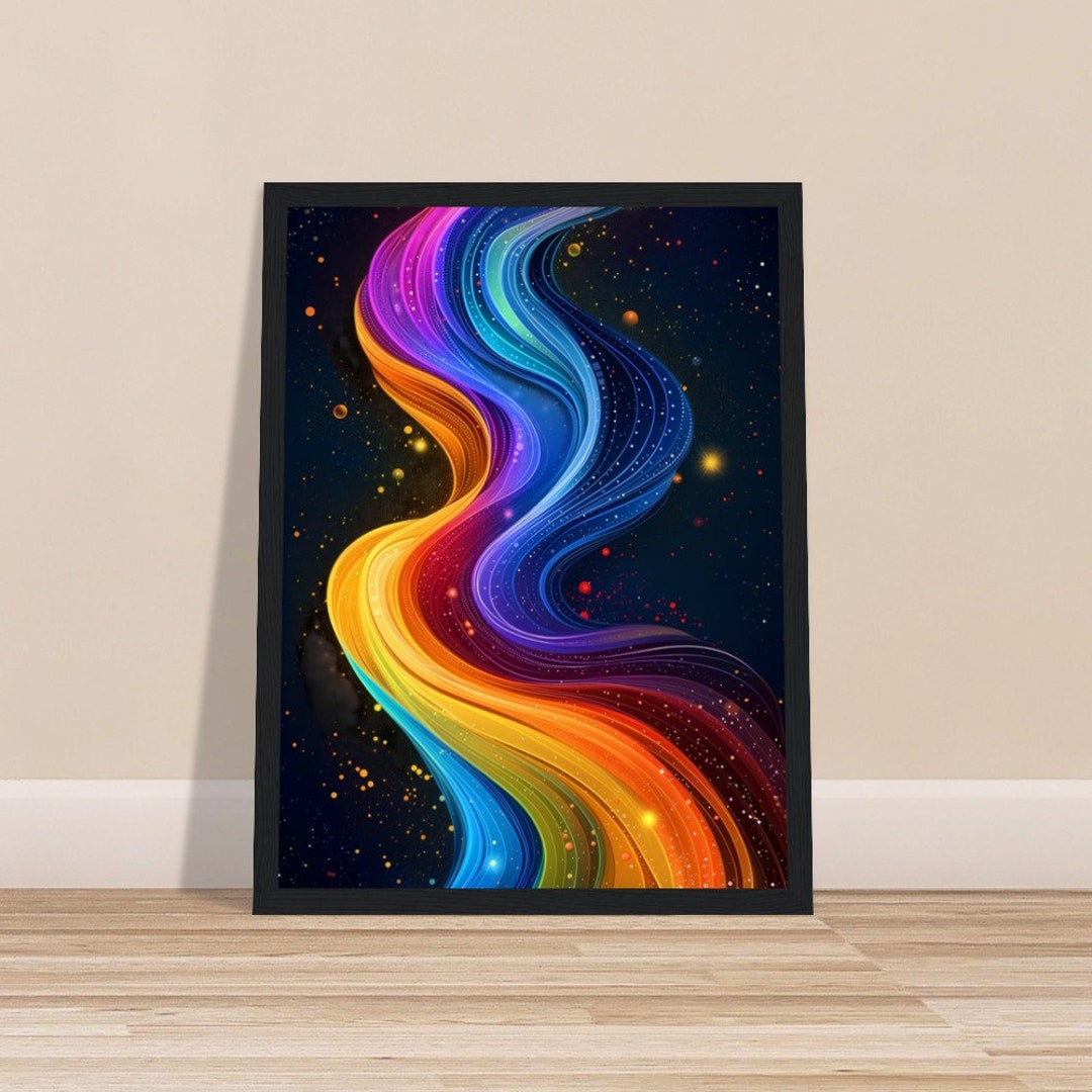 Colorful Art Poster Color Poster Room Decor Galaxy Poster Colorful ...