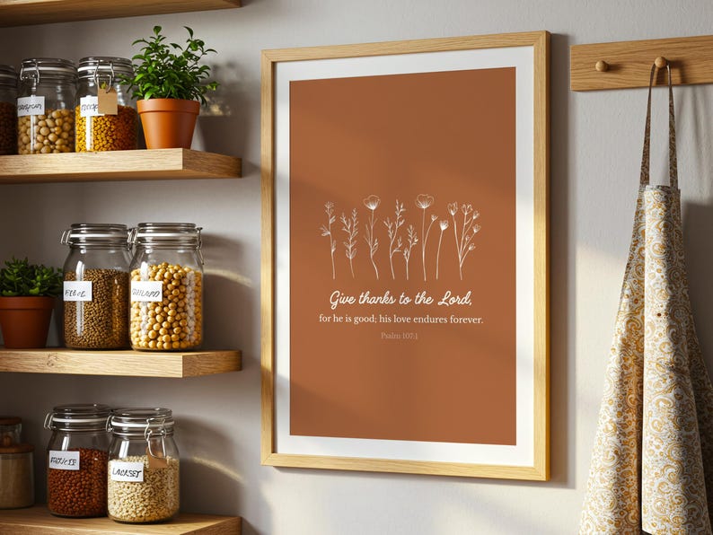 Fall Christian Wall Art Set of 3 Thanksgiving Faith Decor Autumn Bible ...
