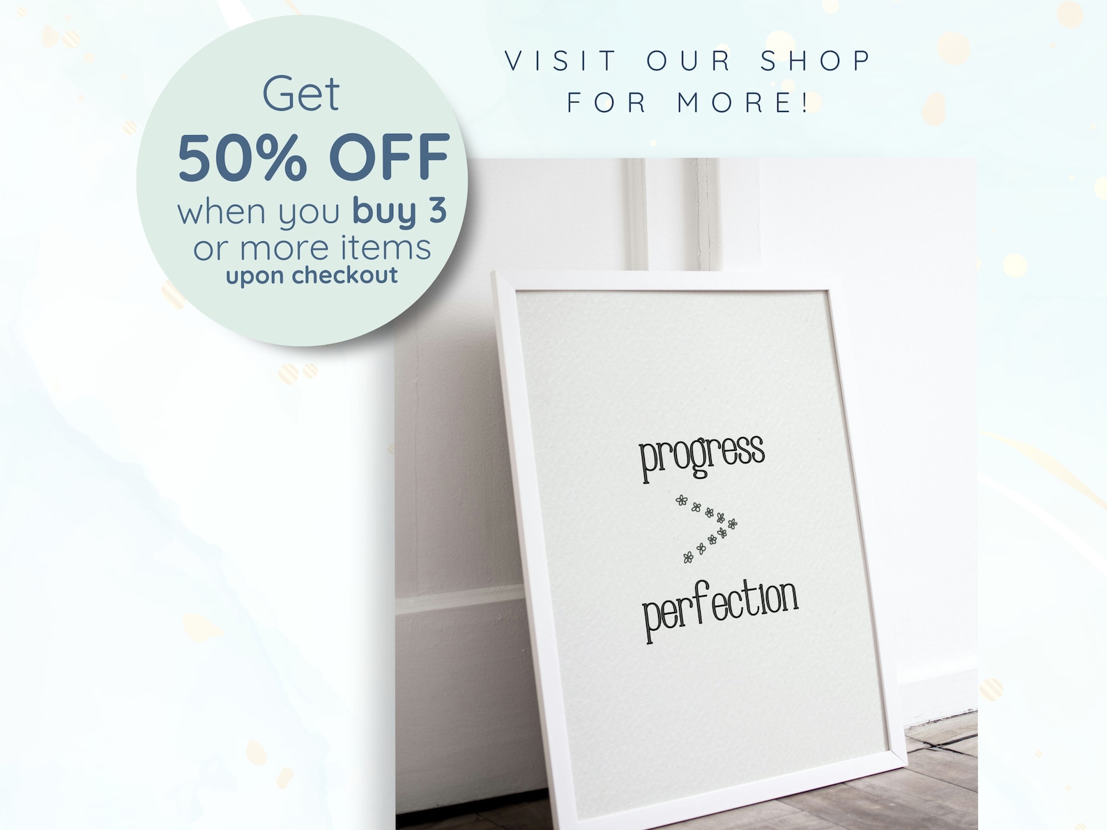 Motivational Quote Poster Print Inspirational Wall Art Positive Mindset ...