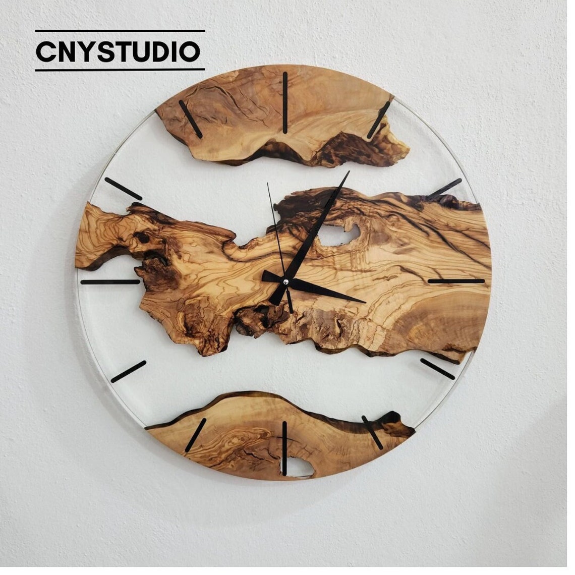 Made-to-order Resin Wall Clock Unique Minimalist Modern Wall Clock ...