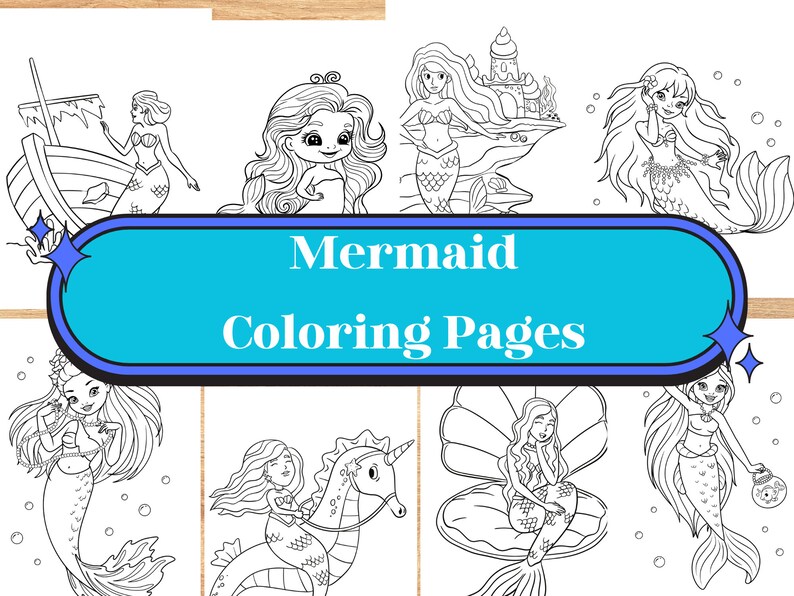Mermaid Coloring Pages Fun Educational Printable Kids Activities ...