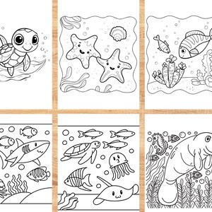 Sea Animals Coloring Pages Fun Educational Printable Kids Activities ...