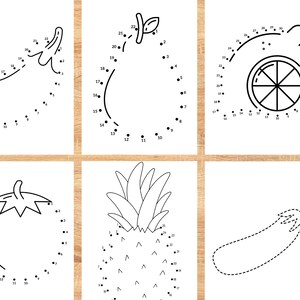 Printable Fruit Tracing Line Worksheet, Preschool Curriculum Learning ...