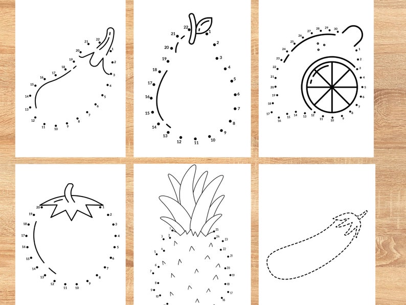 Printable Fruit Tracing Line Worksheet, Preschool Curriculum Learning ...