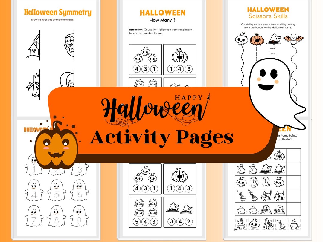 10-page Digital Halloween Activity and Learning Pack for Kids Fun ...
