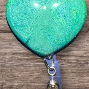 Heart Badge Reel or Pop Socket - Etsy