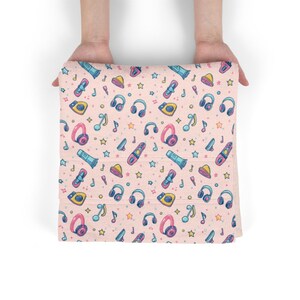 Pink Musical Instrument Seamless, Digital Paper, Seamless Pattern ...