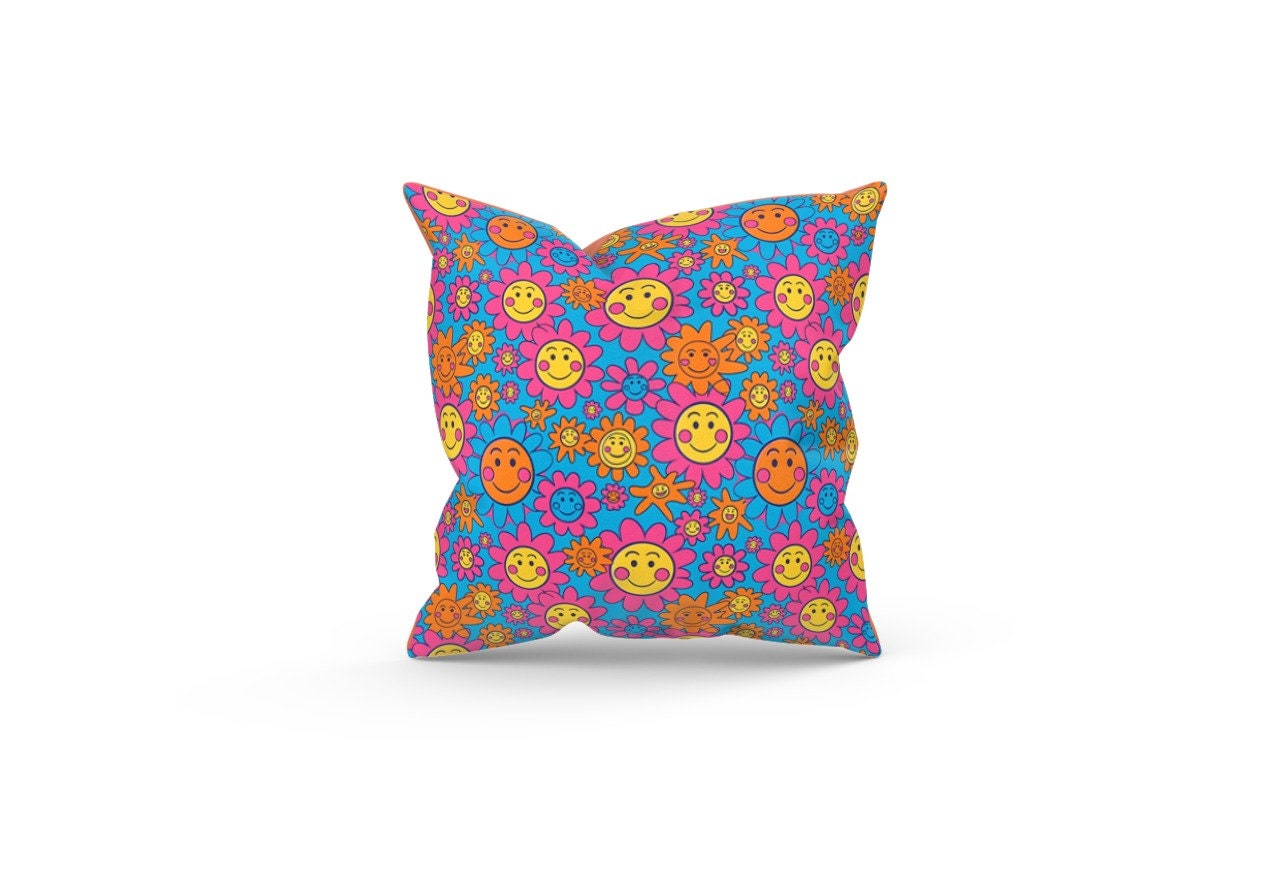 Bright Smiley Flowers ,new Baby Pattern for Fabric Spring , Summer ...