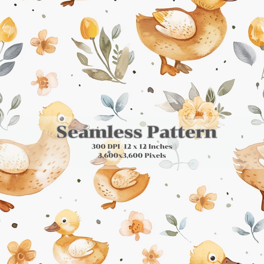 Seamless File for Fabric Goose,duck Repeating Pattern,seamless Pattern ...