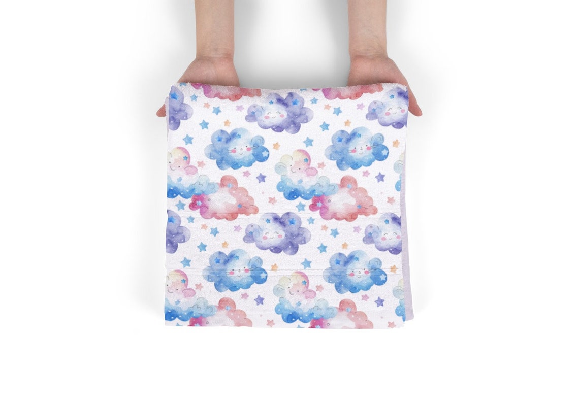 Cute Clouds Seamless , Seamless Patterns Instant Download Printable ...