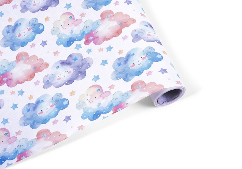 Cute Clouds Seamless , Seamless Patterns Instant Download Printable ...