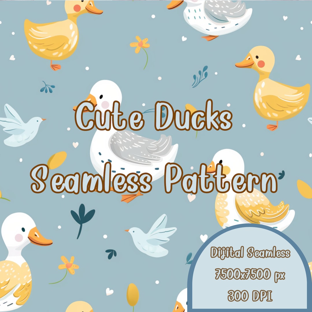 Seamless File for Fabric Goose,duck Repeating Pattern,seamless Pattern ...