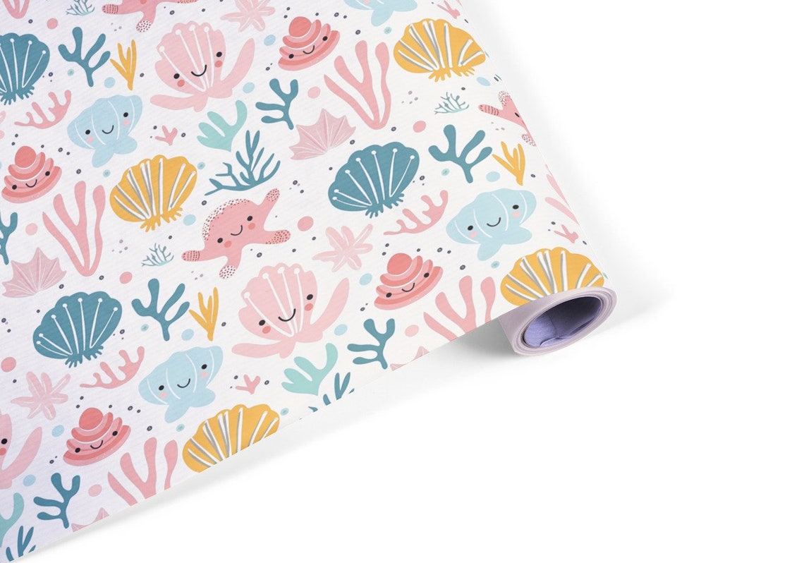 Seamless Pattern Scallop Repeat Pattern for Fabric Under the Sea ...