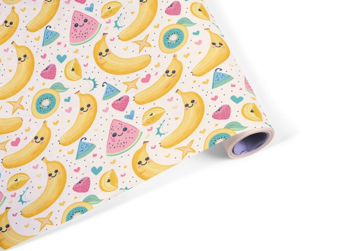 Cute Bananas Digital Paper, Fruit Seamless Pattern (300 DPI) - Etsy
