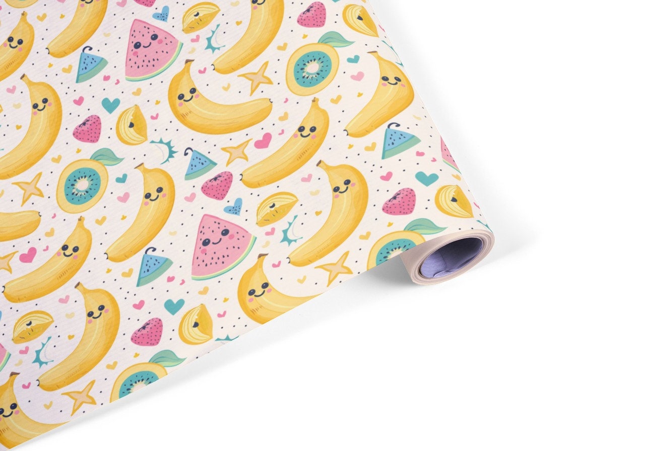 Cute Bananas Digital Paper, Seamless Pattern, Fruit Pattern, Funny ...