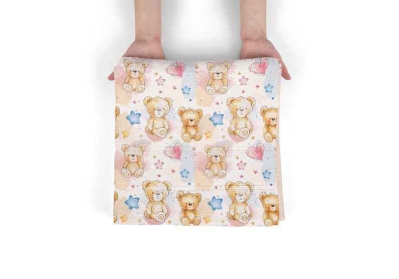Cute Teddy Bear Seamless, Seamless Patterns | Instant Download ...