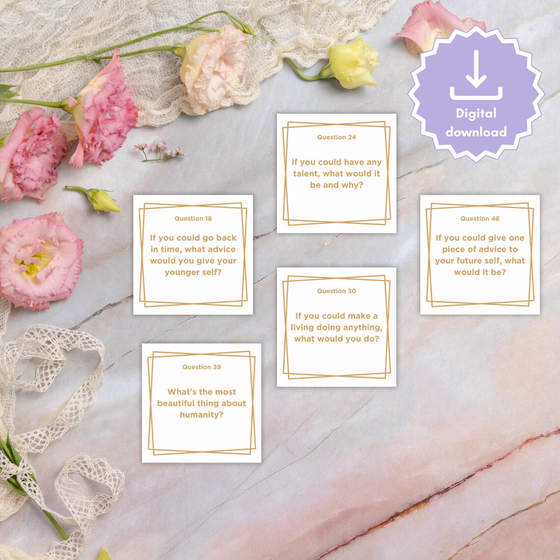 Printable Bestie Deep Talk Question Card Digital Fun Deep Talk ...