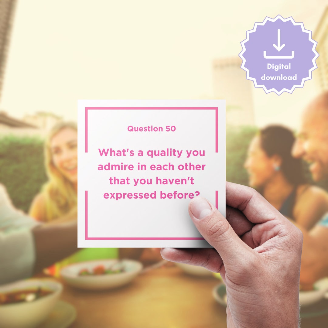 Printable Bestie Deep Talk Question Card Digital Fun Deep Talk ...