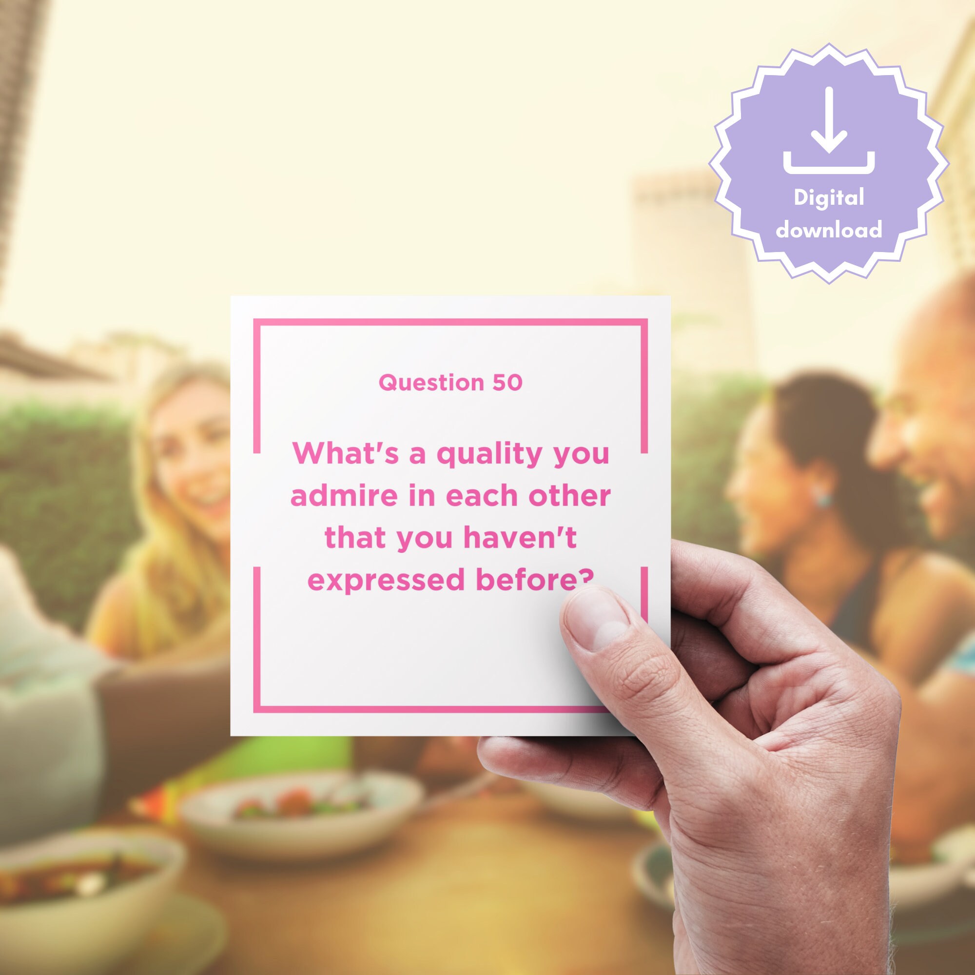 Printable Bestie Deep Talk Question Card Digital Fun Deep Talk ...