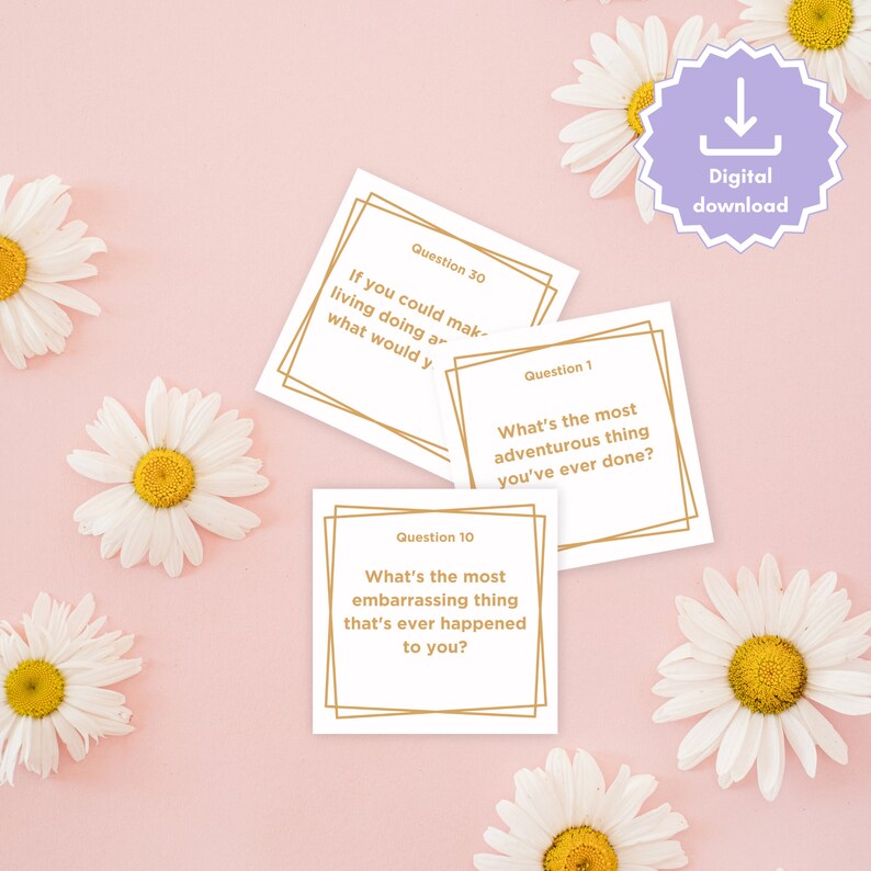 Printable Bestie Deep Talk Question Card Digital Fun Deep Talk ...