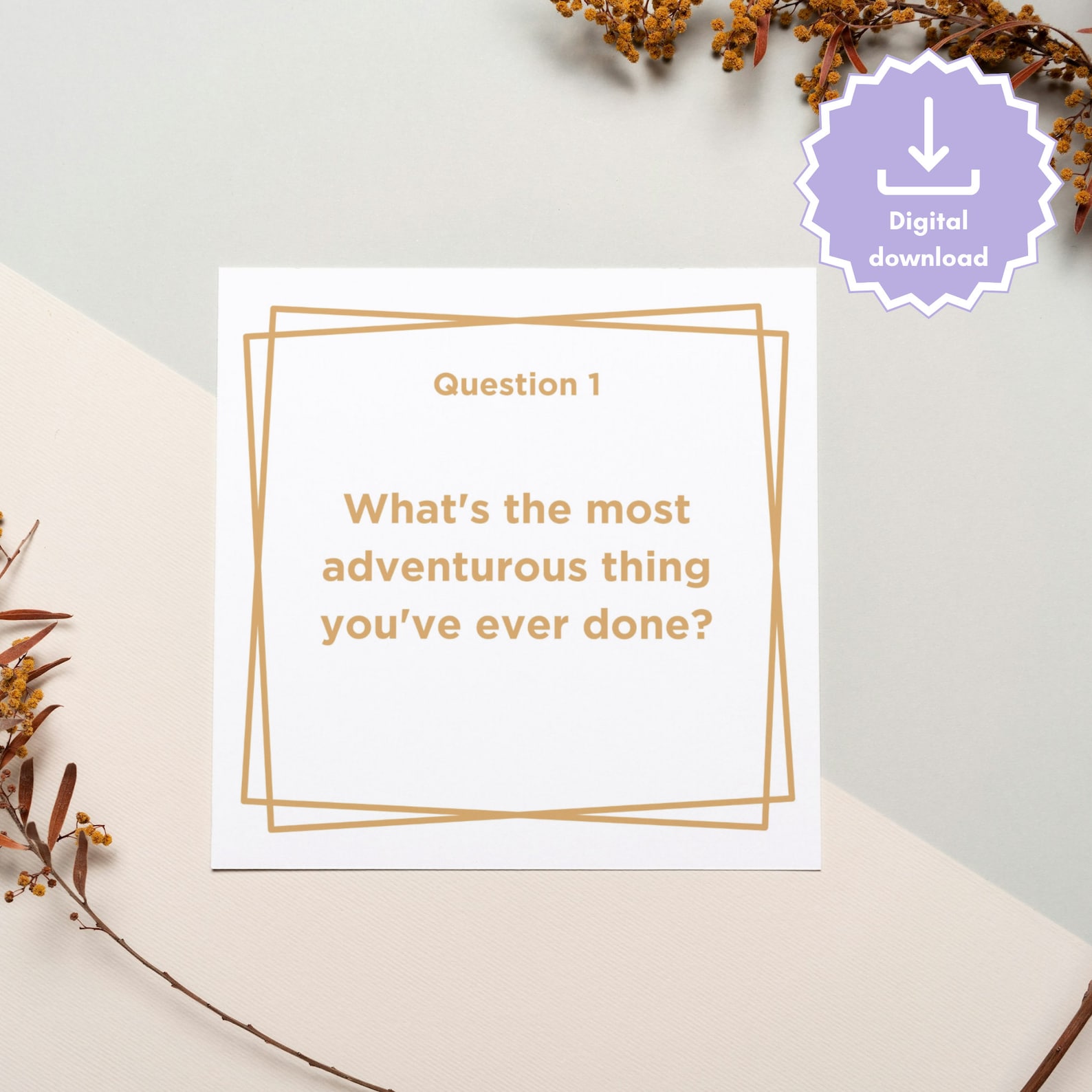 Printable Bestie Deep Talk Question Card Digital Fun Deep Talk ...