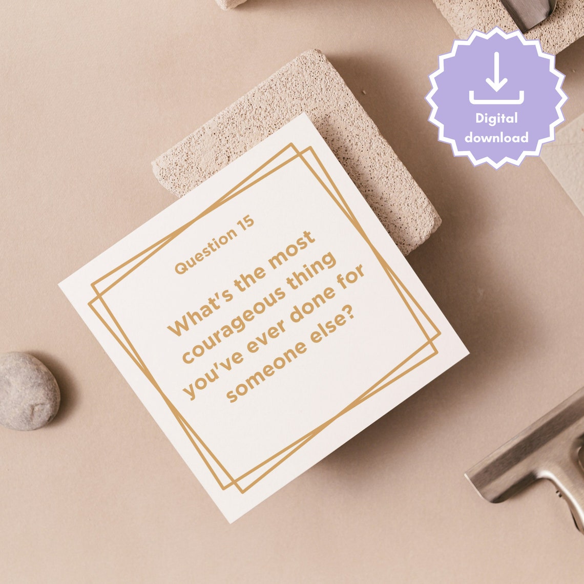 Printable Bestie Deep Talk Question Card Digital Fun Deep Talk ...