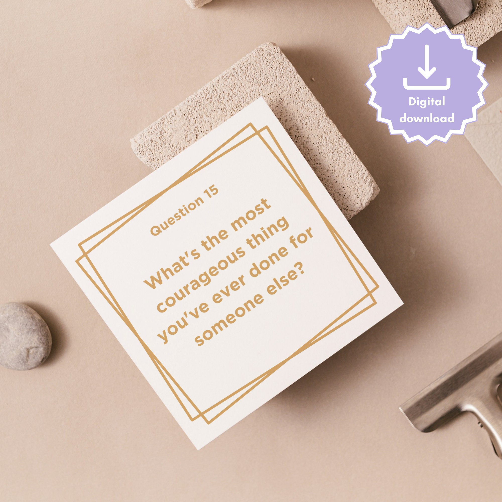 Printable Bestie Deep Talk Question Card Digital Fun Deep Talk ...