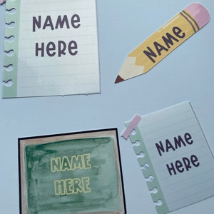 Back to School Labels Back to School Stickers School Supplies Labels ...