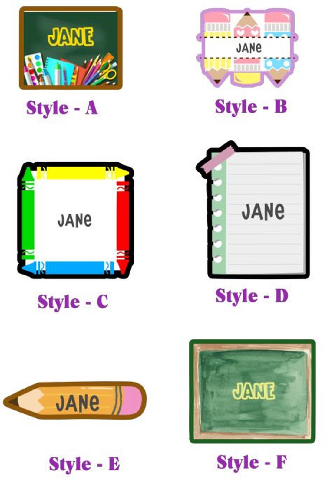 Back to School Labels Back to School Stickers School Supplies Labels ...