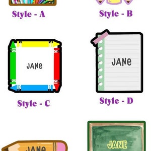 Back to School Labels Back to School Stickers School Supplies Labels ...