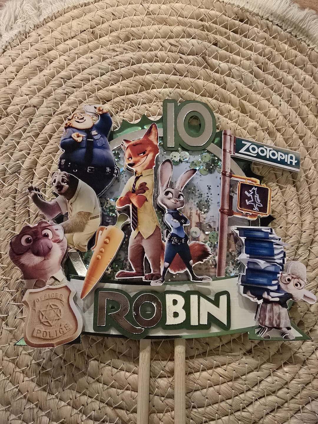 Zootopia Cake Topper / Cake Decoration - Etsy UK
