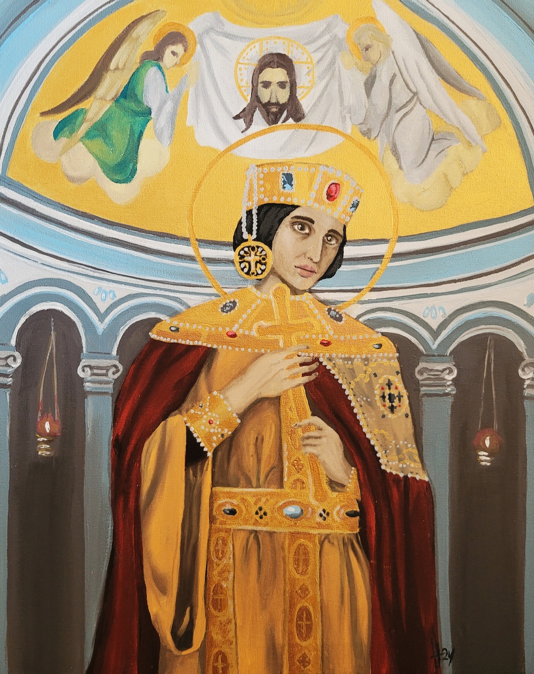 Saint Alexandra of Rome Icon Painting St. Aleksandra Orthodox Nikolay ...