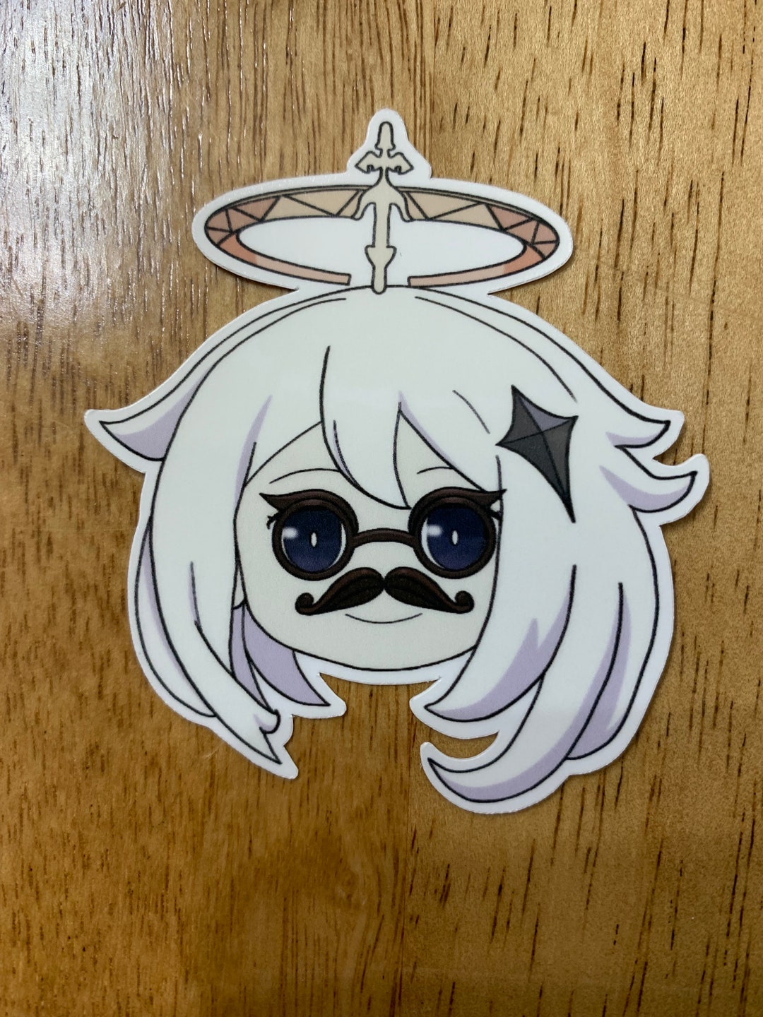 Genshin Impact Detective Paimon With Mustache and Glasses Waterproof ...