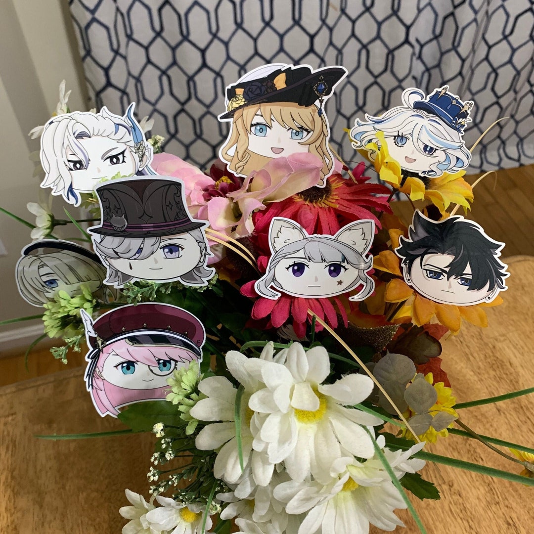 Genshin Impact Fontaine Squishy Face Stickers - Neuvillette, Furina ...