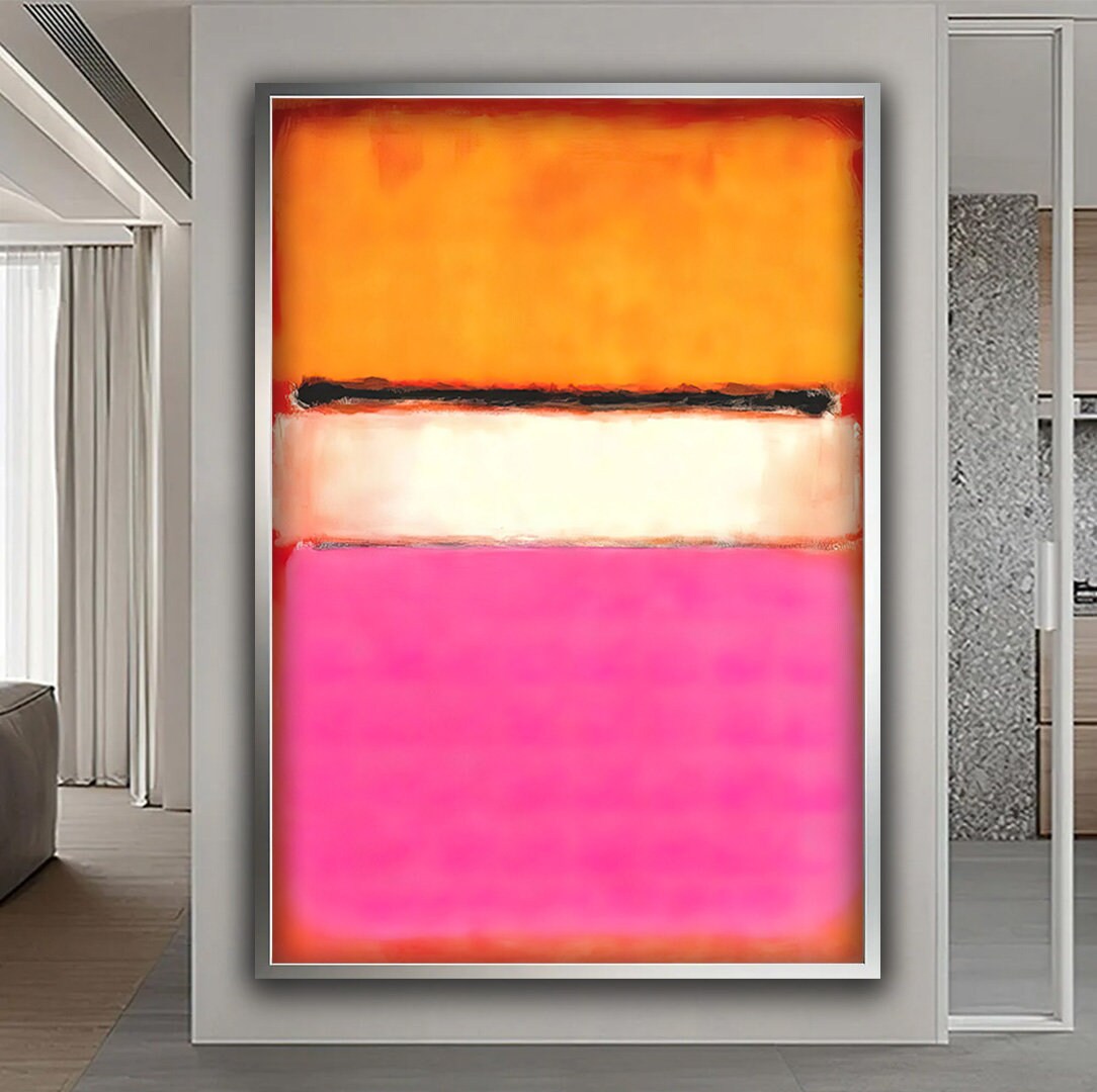 Mark Rothko White Center Canvas Painting, Mark Rothko Canvas Painting ...